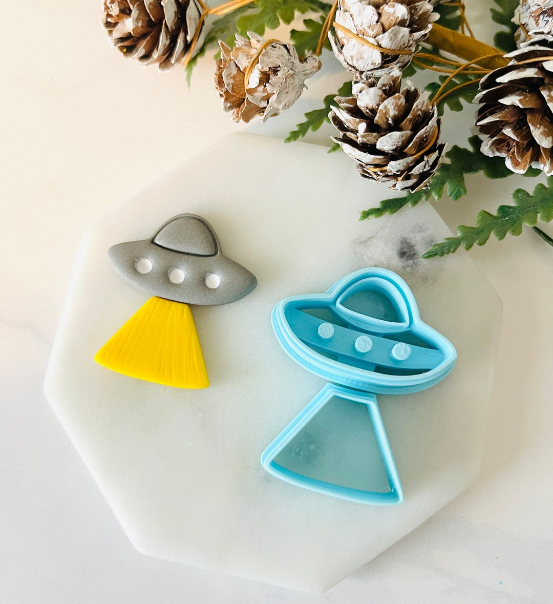 UFO Set, Spacecraft Clay Cutter, UFO Ray, Spaceship, Flying Saucer ...