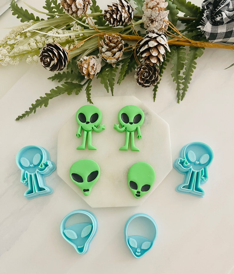 Alien Polymer Clay Cutter Set, Extraterrestrial Earring Cutters - Etsy