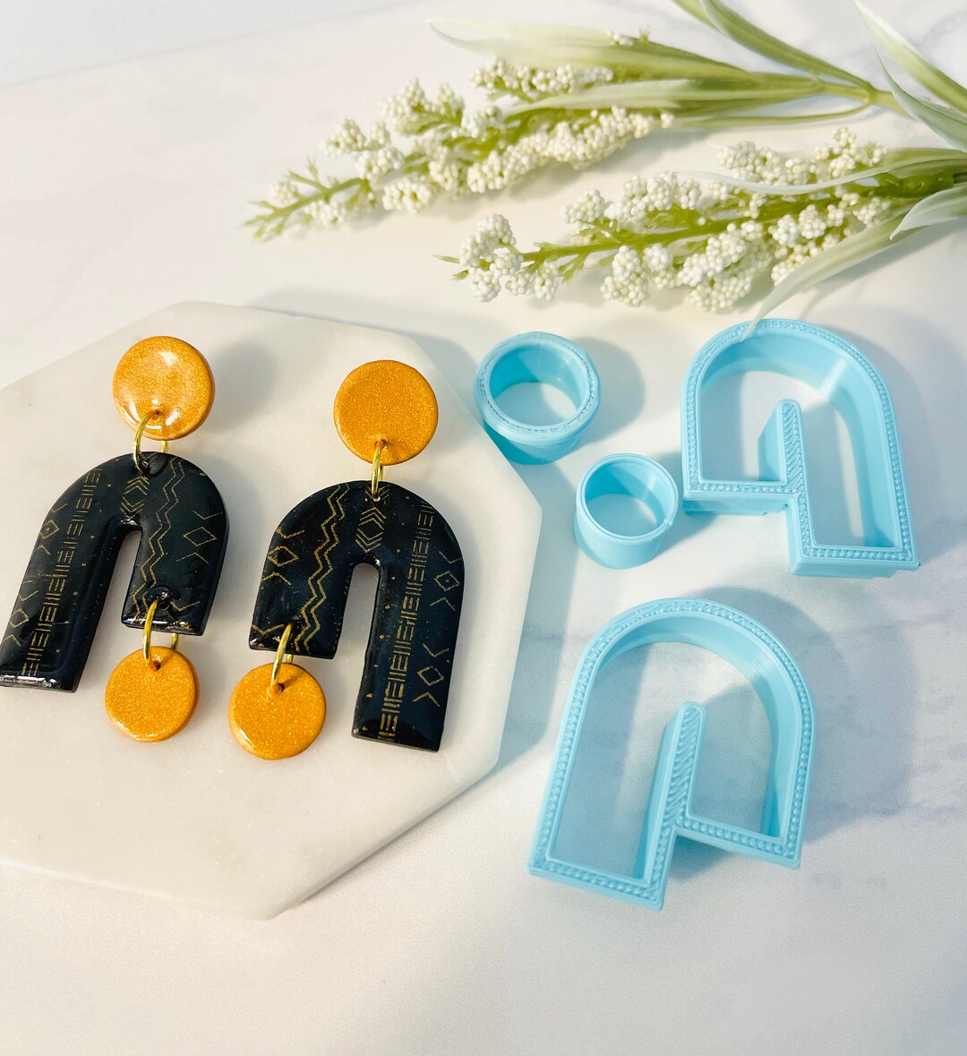 Partial U Shape Clay Cutter, Arch Shape Pendant, Circle, Cookie Cutter ...