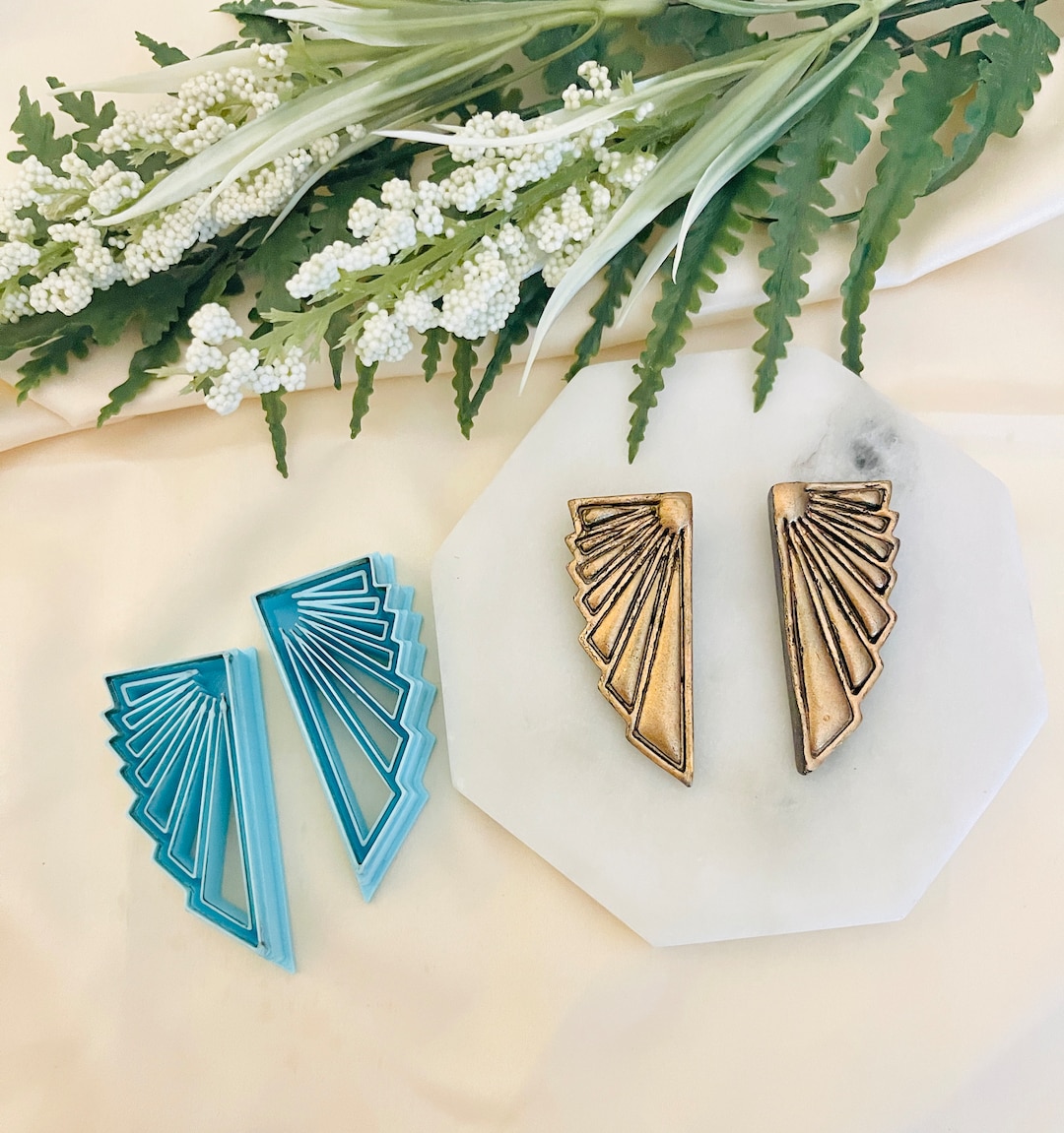 Art Deco Wing Shape Polymer Clay Cutter, Embossing Cutter, Clay Cutter ...
