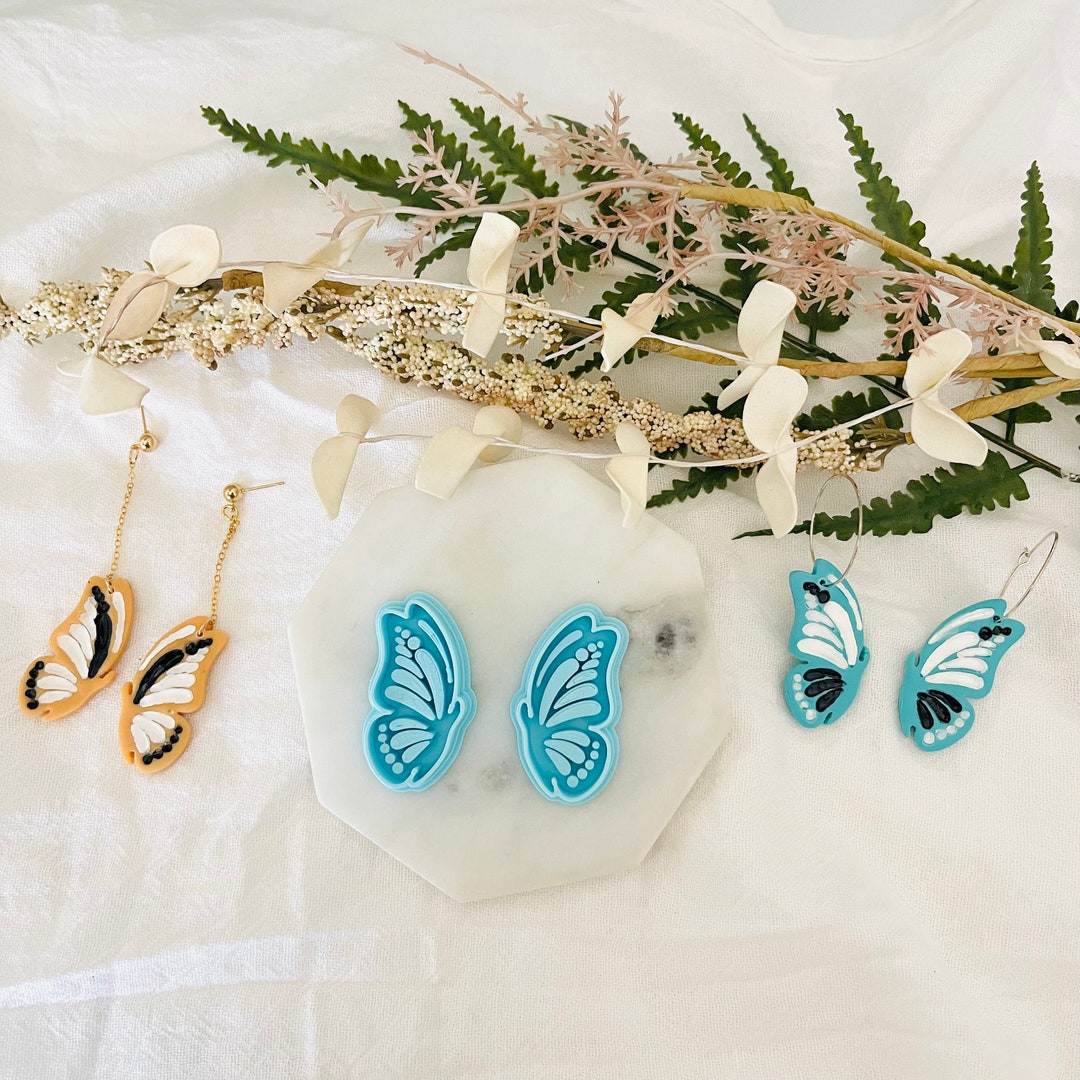 Butterfly Stamp Cutter Set, Clay Cutter With Stamp, Butterfly Wings ...