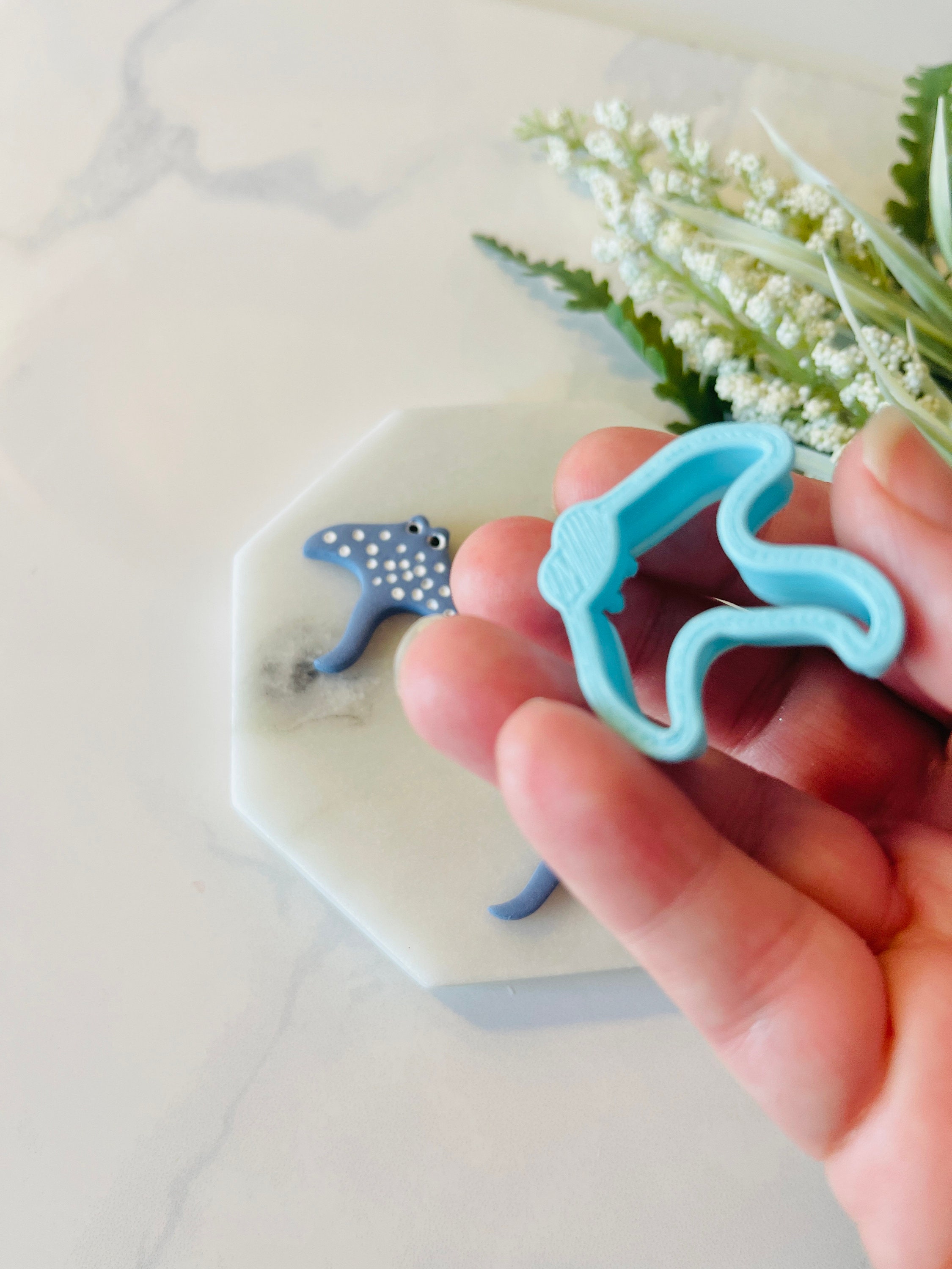 Stingray Clay Cutter: Beachy Summer Polymer Clay Mold - Etsy