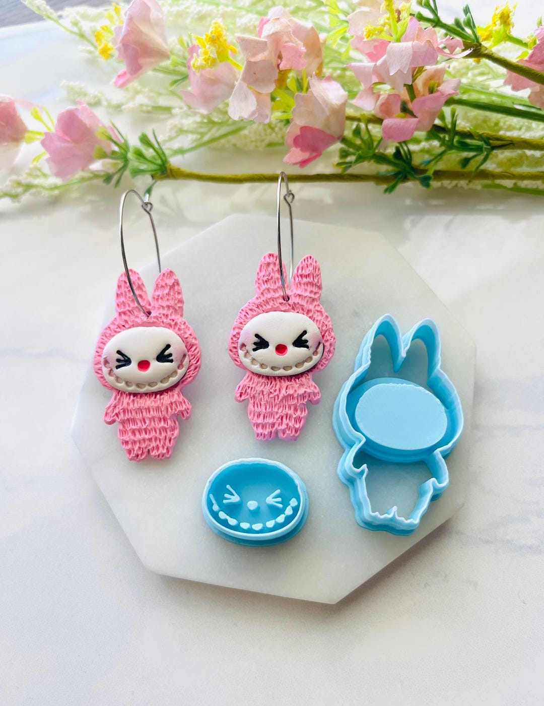 Clay Cutter Set, Squinting Eyes, Monster Character, Hehe Face, Furry Creature, Viral Plush ...