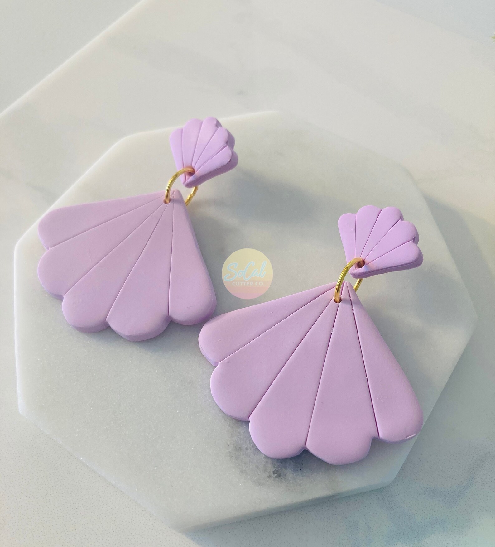 Scalloped Fan Clay Cutter Scalloped Stud Clay Mold Set Fan - Etsy