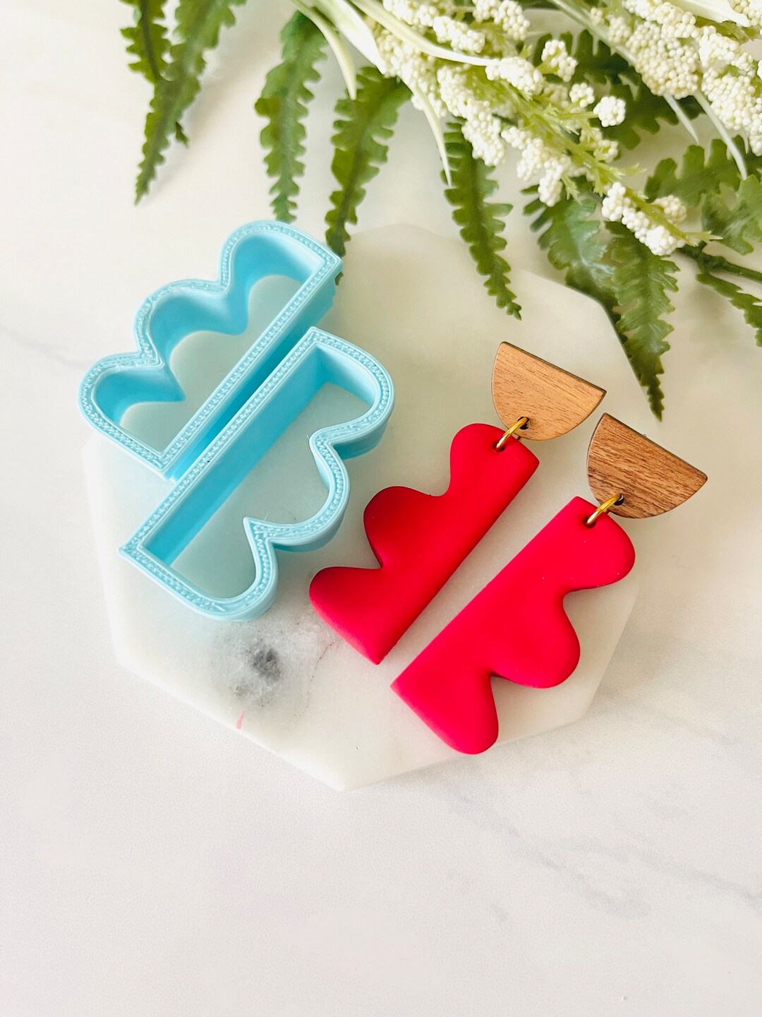 Abstract Shape Cutter, Matisse, Curvy, Rectangular Shape, Small Clay ...