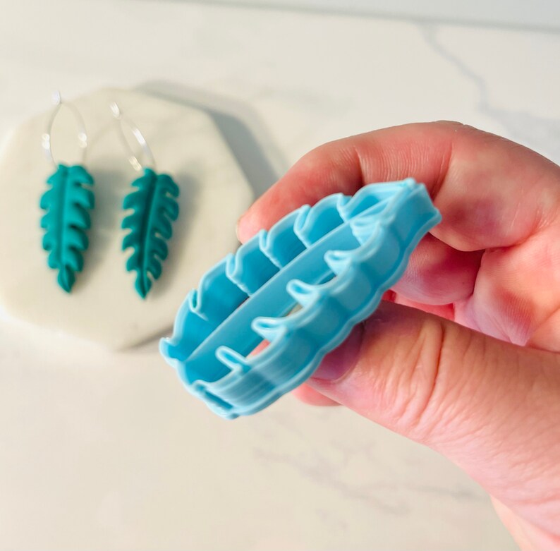 Leaf Imprint Clay Cutter: Polymer Clay Earring Tool - Etsy