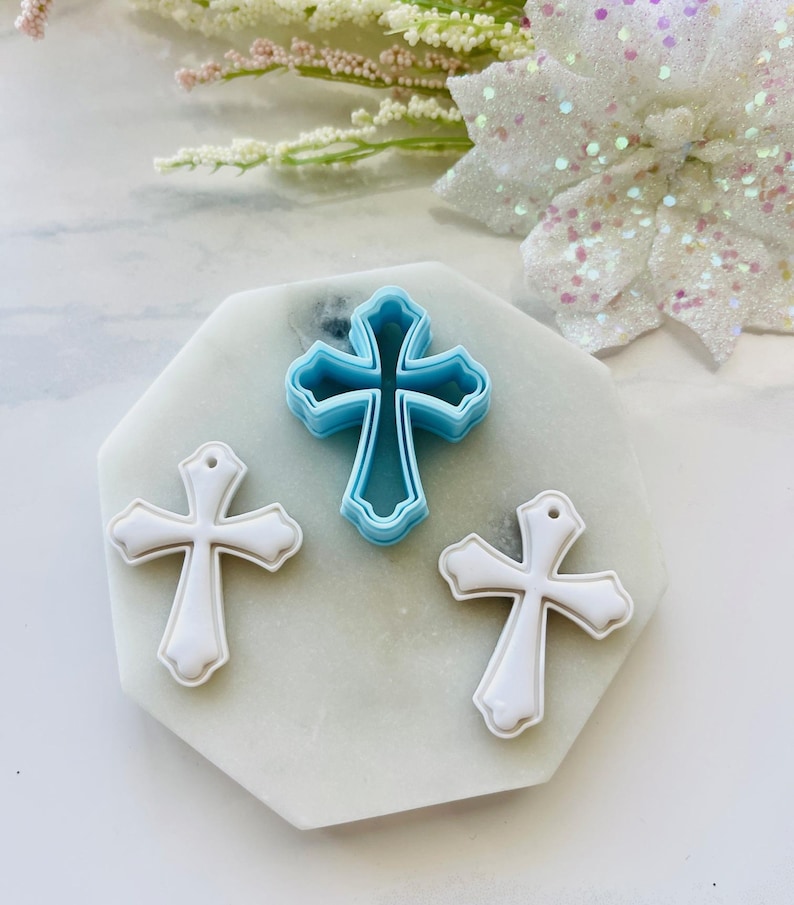 Cross Pendant Clay Cutter Set – 1.6" Polymer Clay Jewelry - Etsy