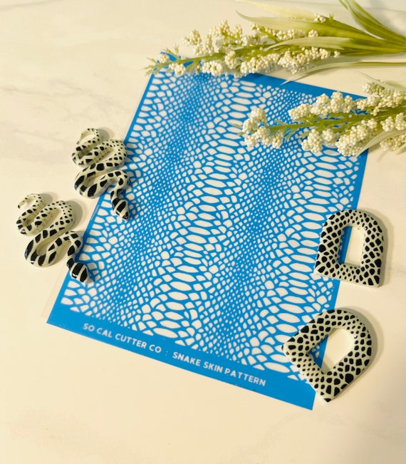 Snake Skin Pattern Stencil