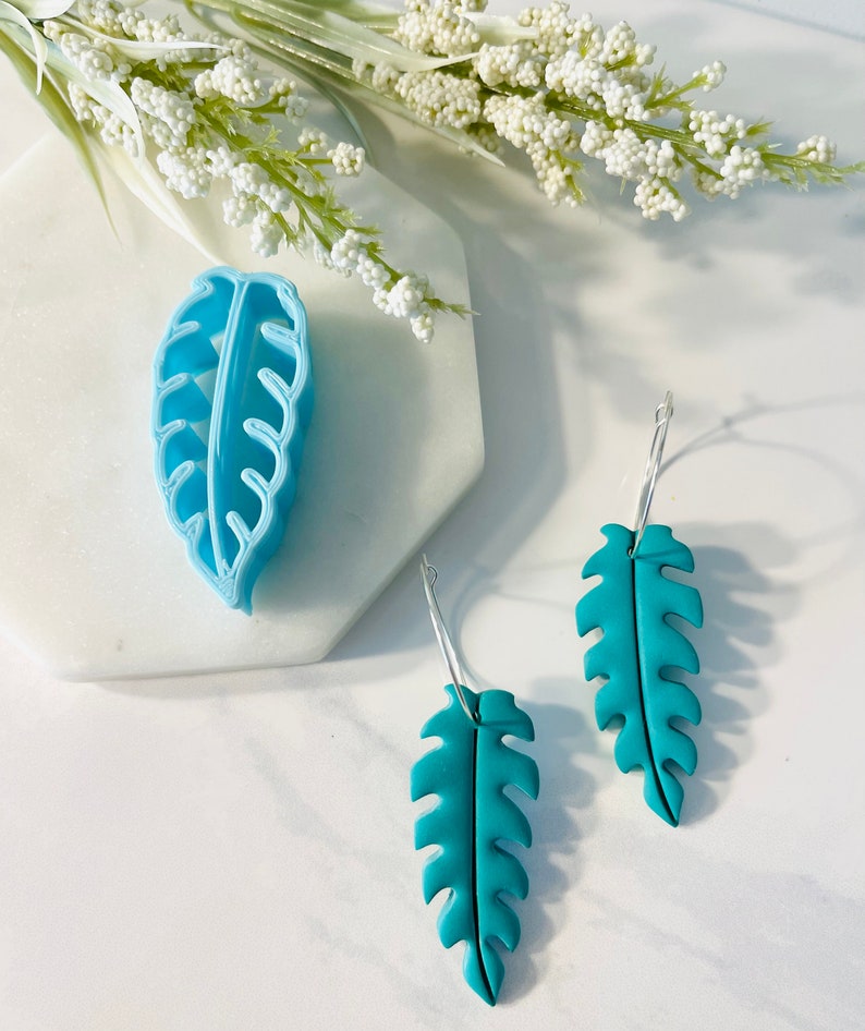 Leaf Imprint Clay Cutter: Polymer Clay Earring Tool - Etsy