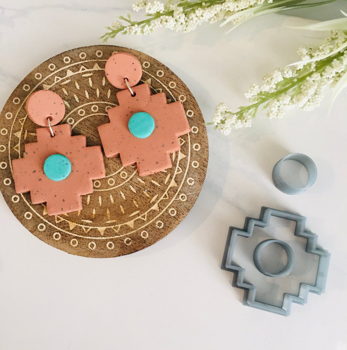 Aztec Shape Clay Cutter Inca Cross Shape Pendant Cookie - Etsy