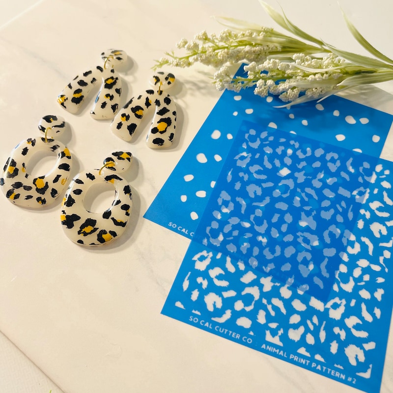 Leopard Layered Earrings - Etsy