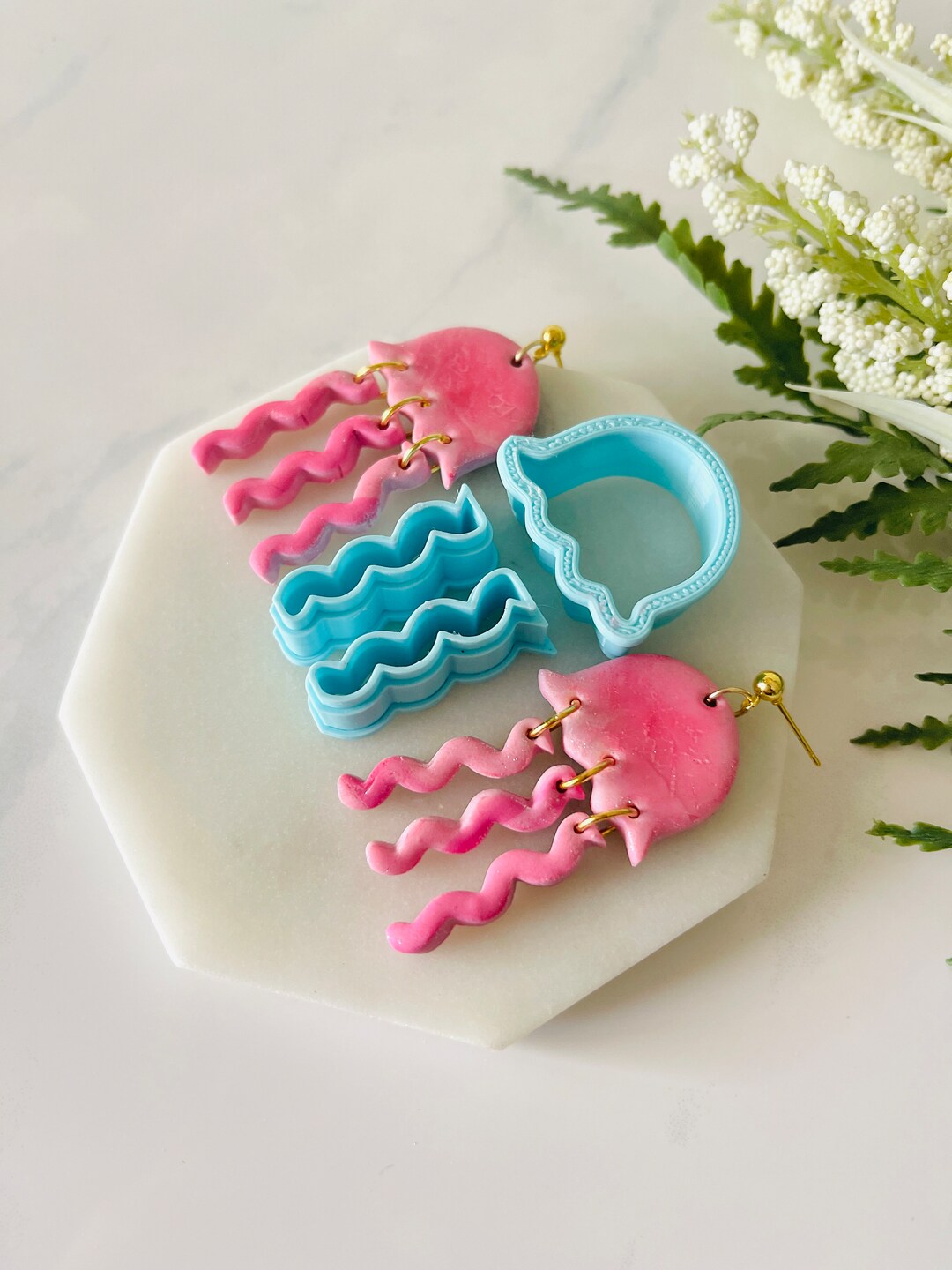 Jellyfish Clay Cutter Set, Under the Sea Clay Cutter, Clay Mold Set ...