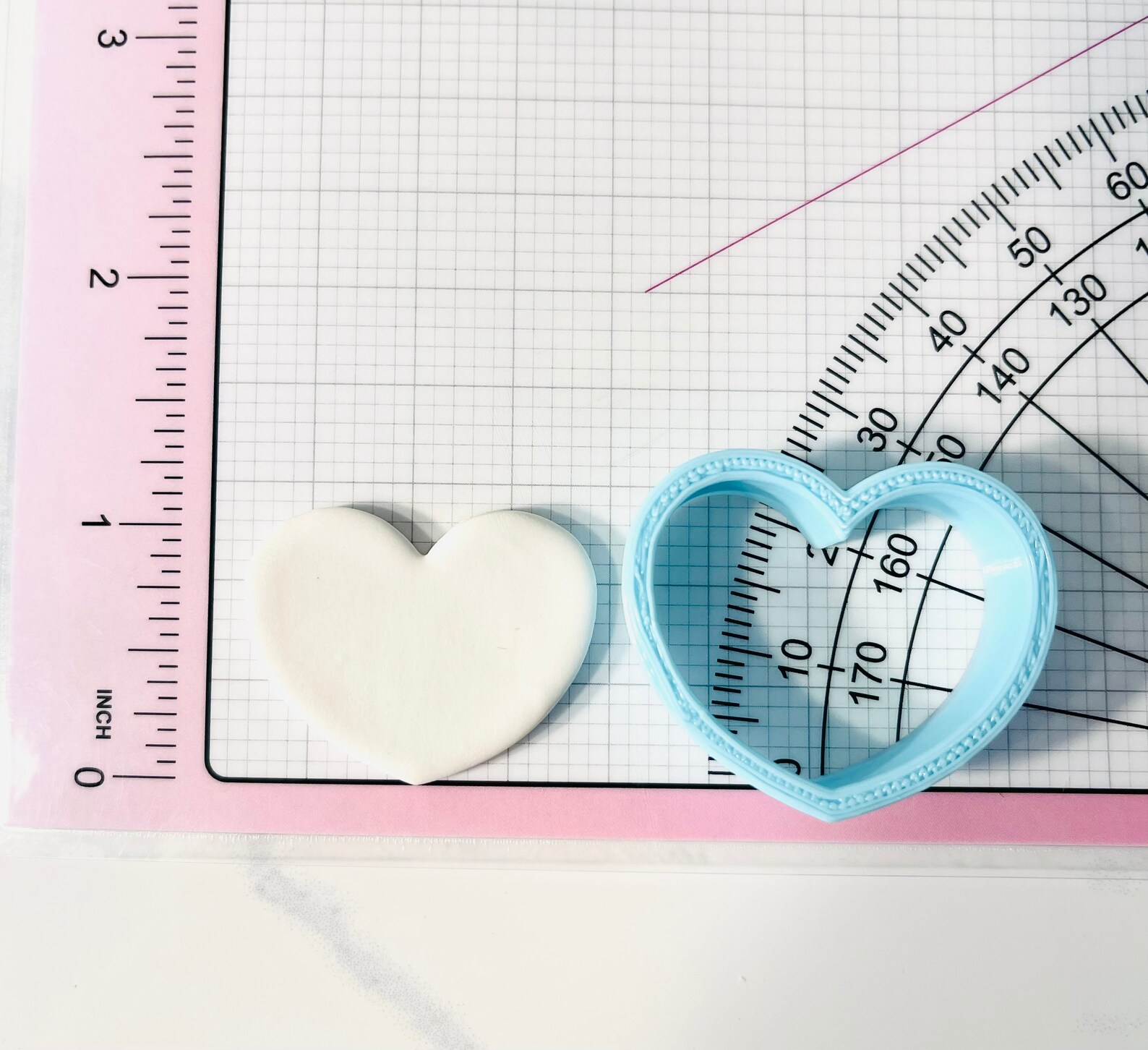 Heart Shape Clay Cutter Set Rounded Heart Heart Stud Heart - Etsy