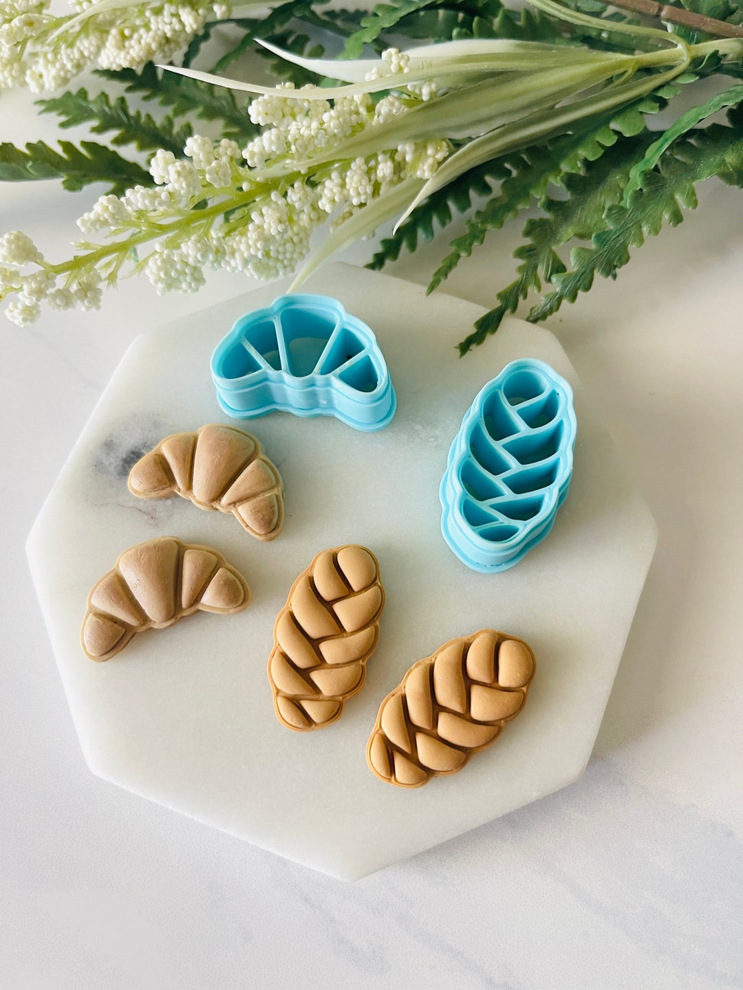 Croissant and Challah Cutter Set, Polymer Clay Cutter, Bread Shape ...
