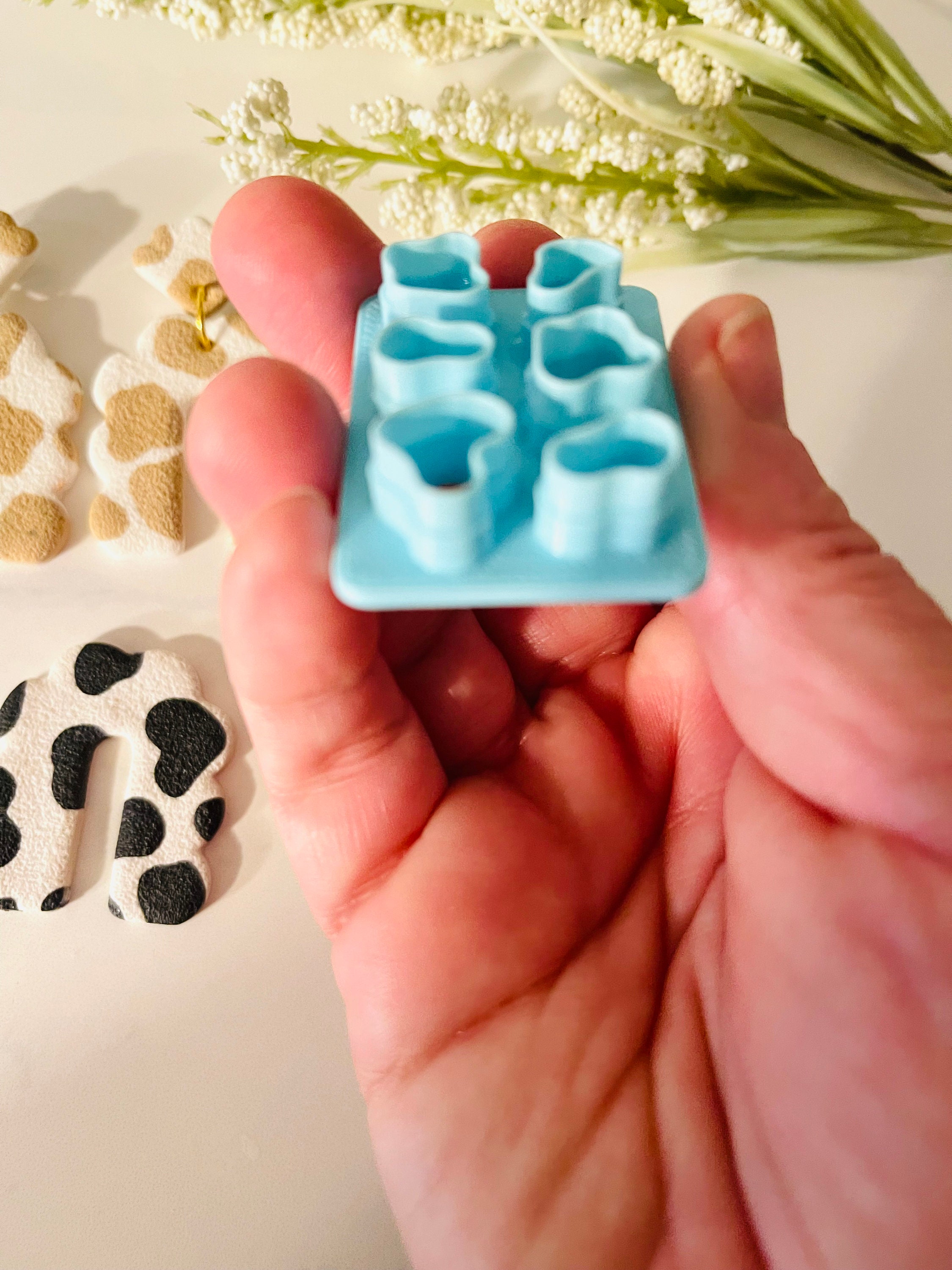 Mini Cow Shapes Cutter Animal Print Cutter Abstract Shapes - Etsy