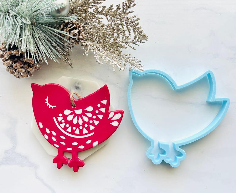 Nordic Animal Ornament Clay Cutter & Silkscreen Set, DIY Craft - Etsy