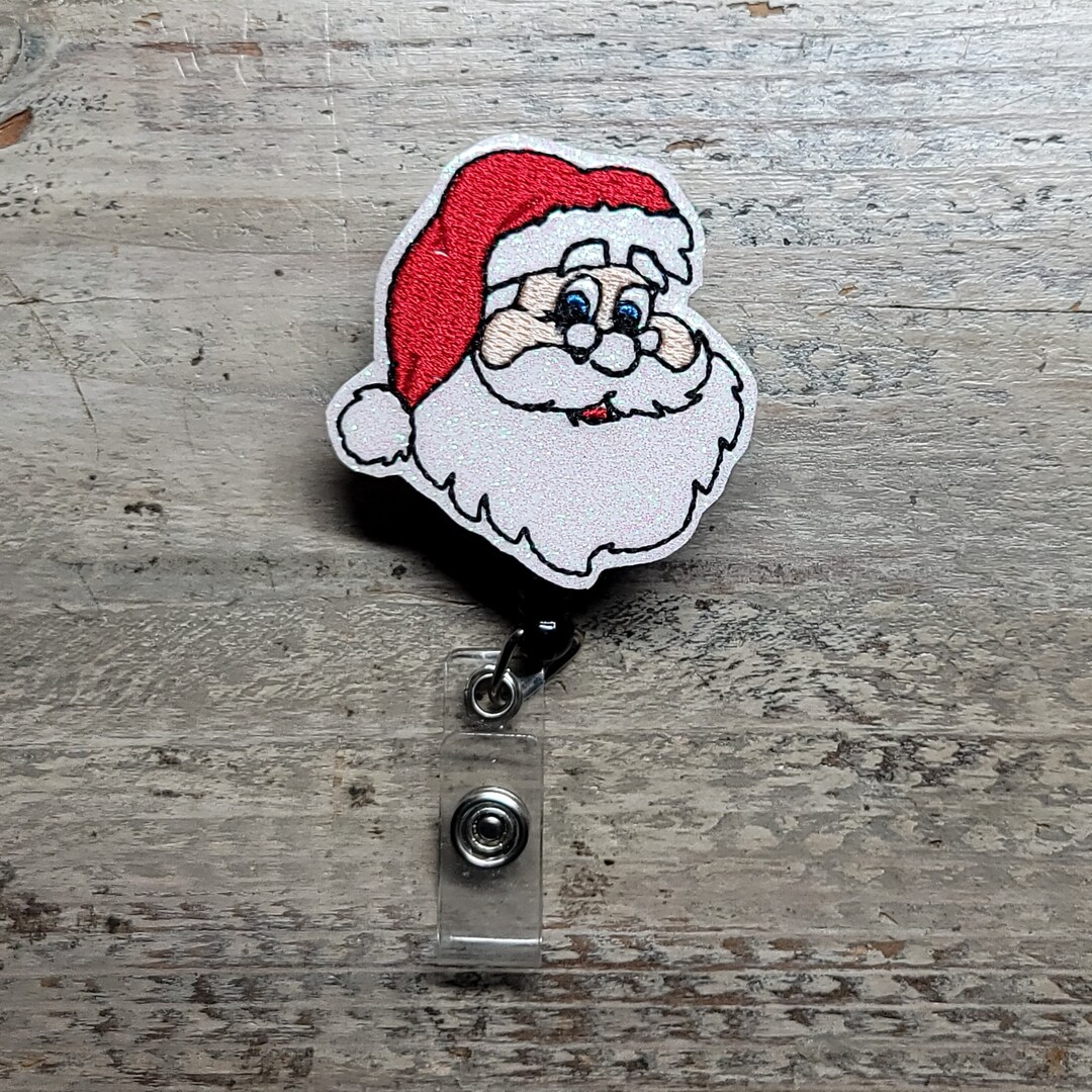 Santa Claus Christmas Badges Santa Claus Badges Xmas Badges Holiday ...