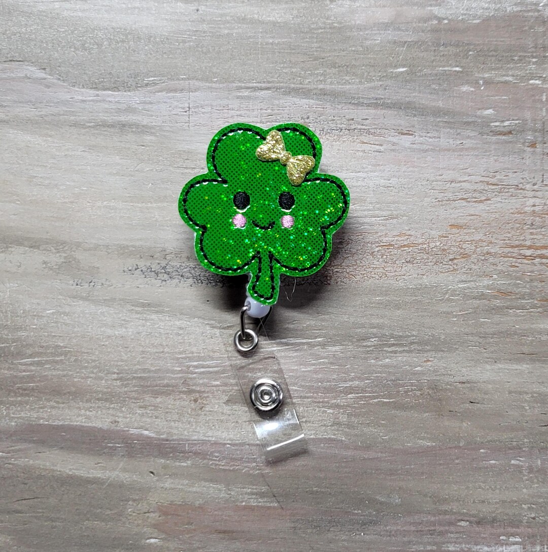 Shamrock Cutie | St Patricks Day Badges | St Paddys Badges | Four Leaf ...