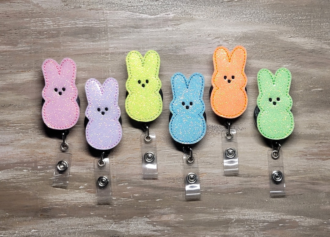 Bunny Peeps | Easter Badges | Bunny | Marshmallow | Candy | Rabbits ...