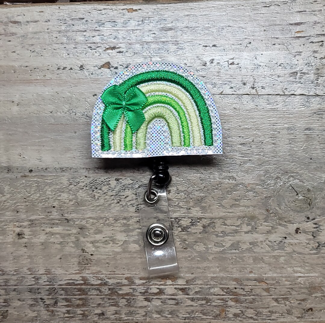 Green Rainbows Summer Rainbow Badges Nurse Badges RN - Etsy