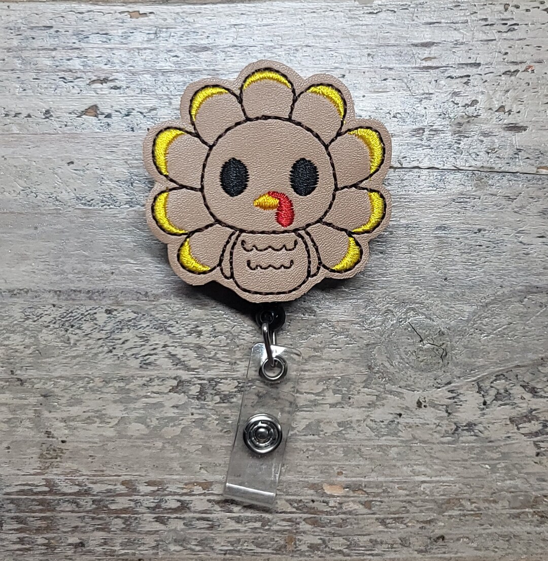 Round Eyed Turkey Thanksgiving Badge Turkey Badges - Etsy