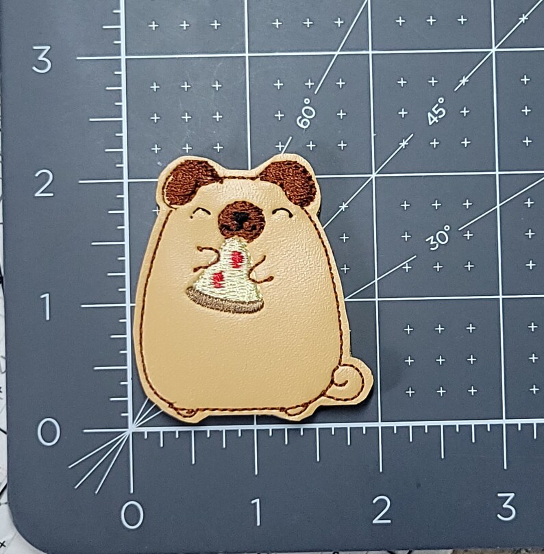 Pug Eating Pizza | Animal Badges | Dog Badges | Pug Badges | Food ...