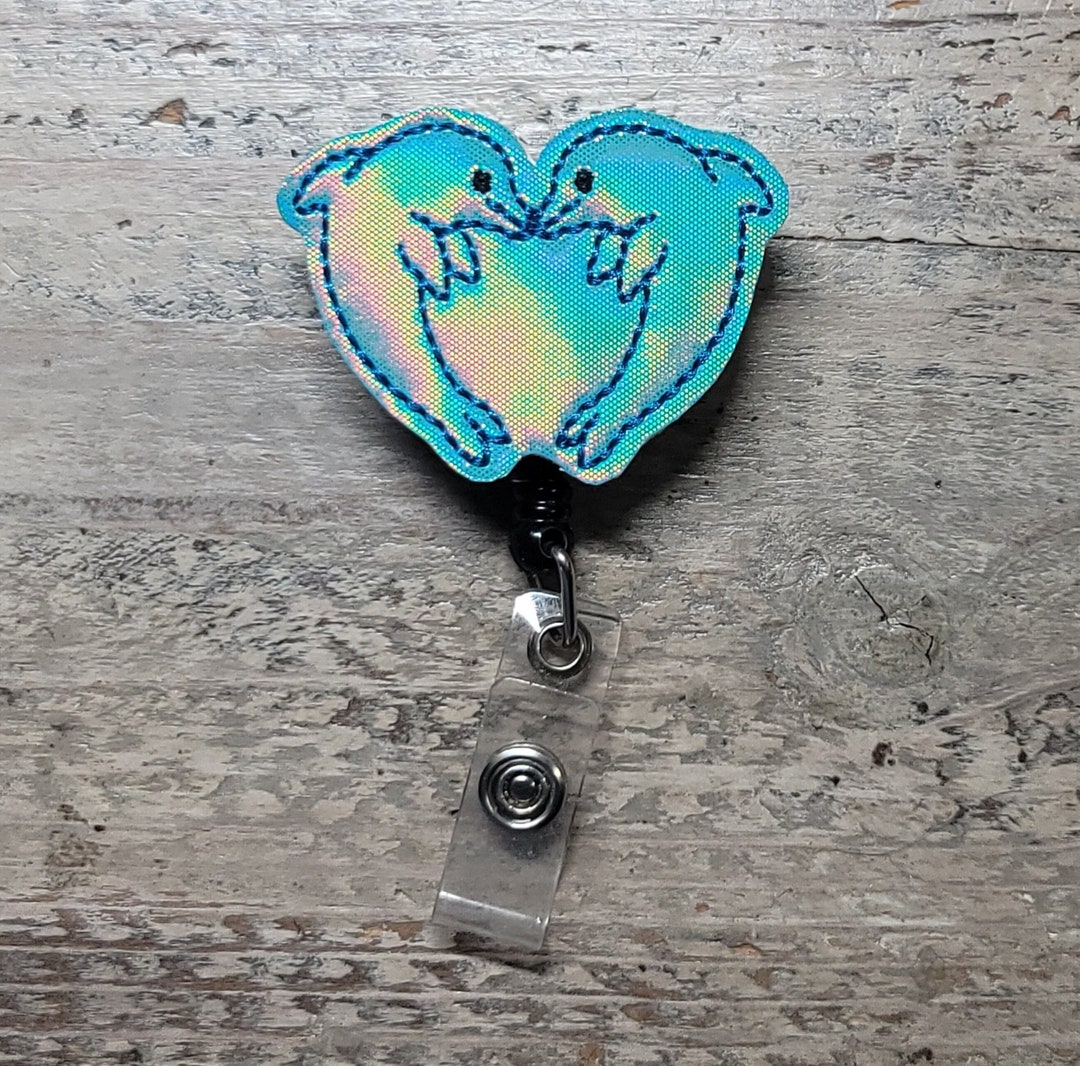 Heart Shaped Dolphins | Animal Badges | Dolphin Badges | Sea Animal ...