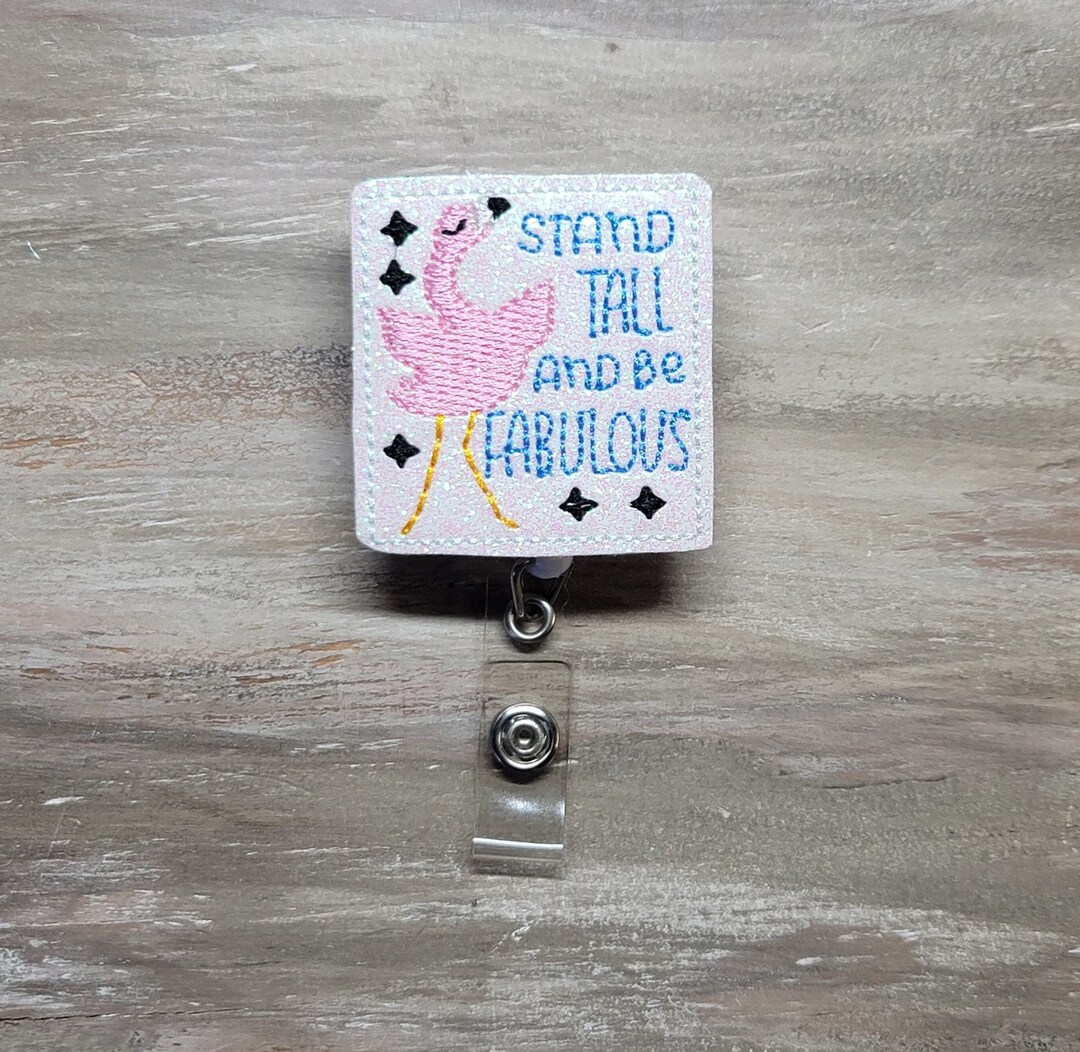 Stand Tall and Be Fabulous Animal Badges Bird Badges Flamingo Badges ...