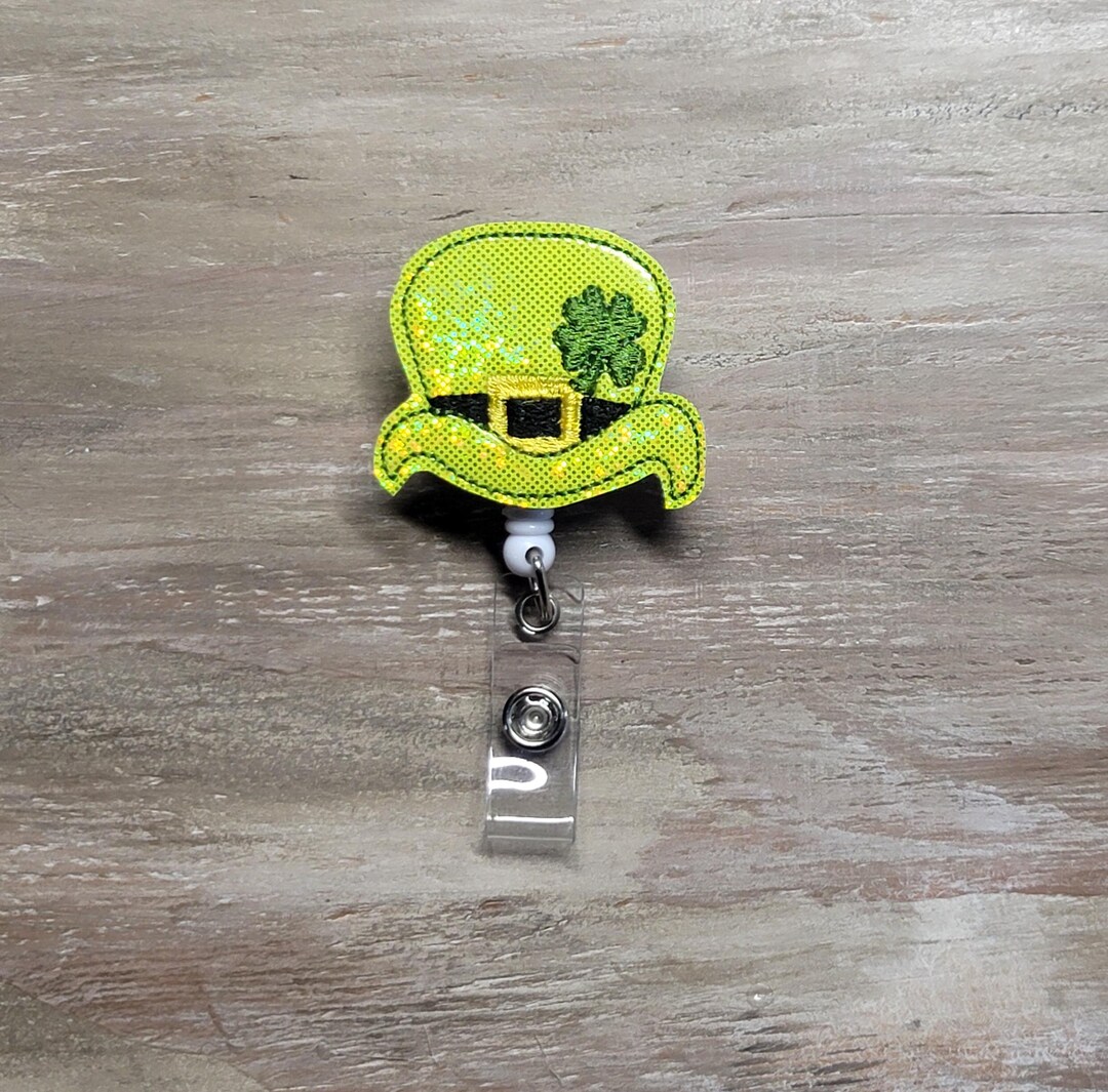Leprechaun Hat With Shamrock | St Patricks Day Badges | St Paddys ...