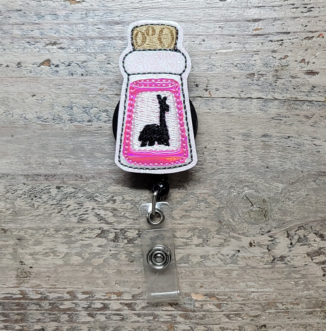 Llama Extract Poison Bottle Character Badges Movie Badges Medical ...