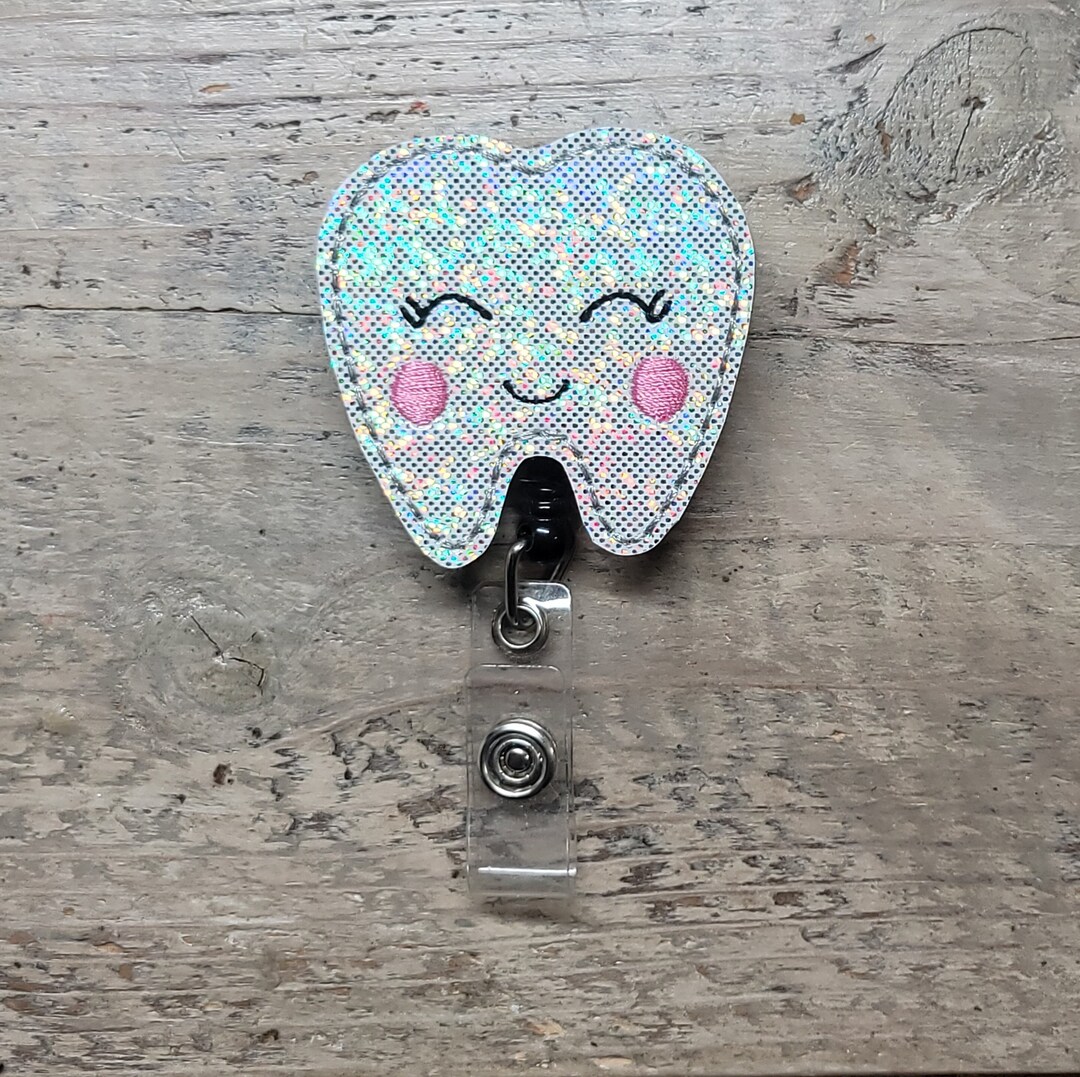Tooth Cutie White Tooth Dental Badges Dentist Badge - Etsy