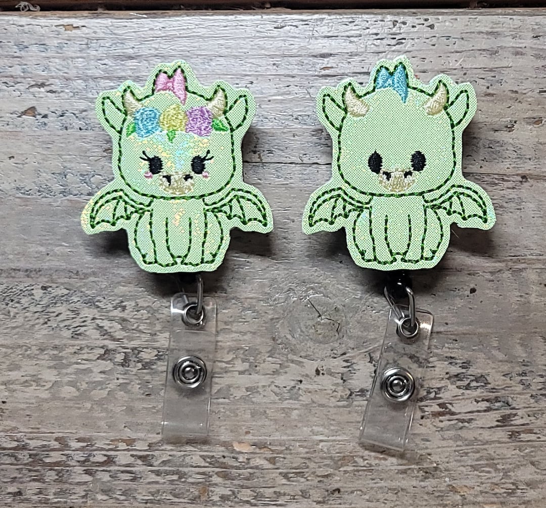 Boy and Girl Dragon | Animal Badges | Dragon Badges | Mystical Creature ...