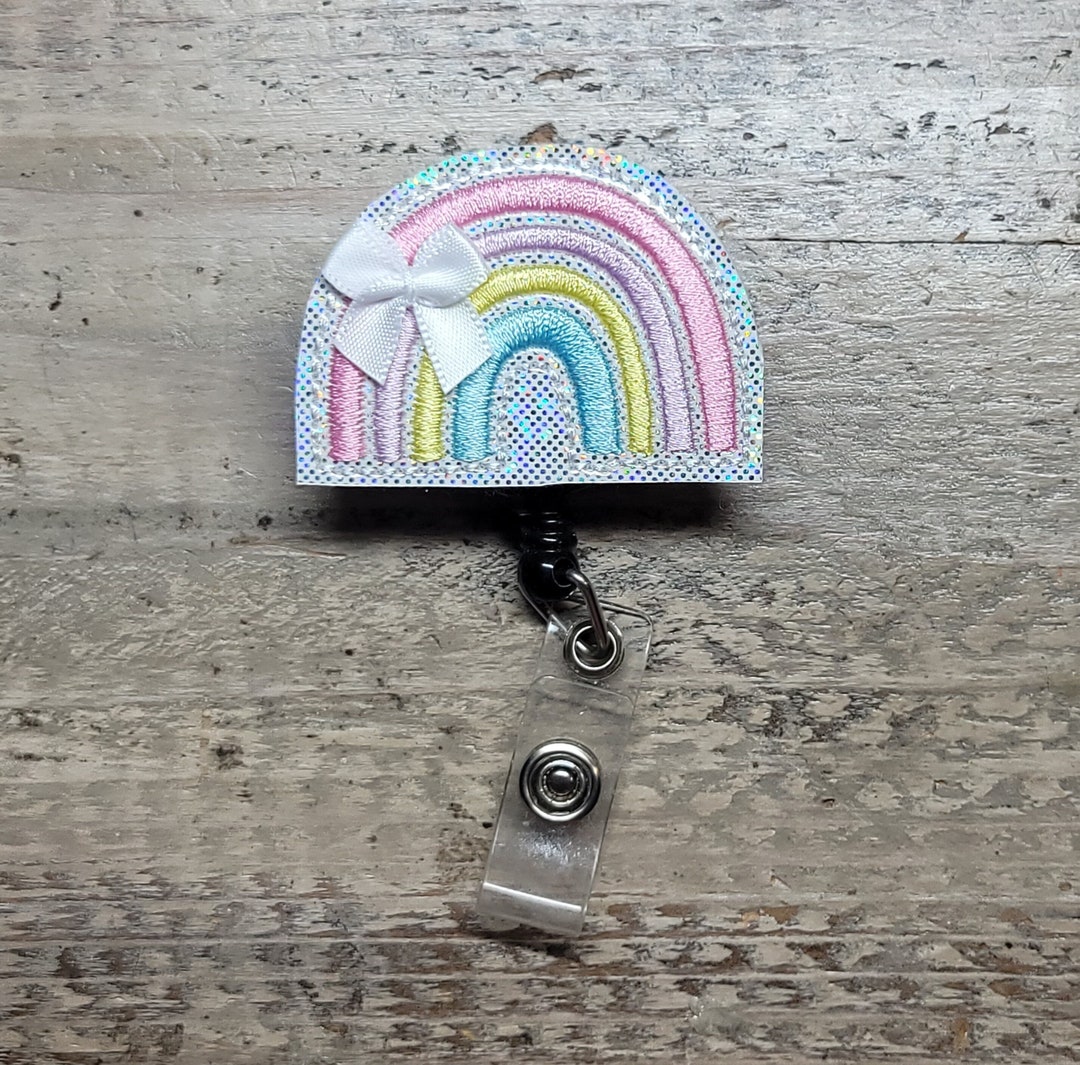 Pastel Rainbows | Rainbow Badges | Nurse Badges | RN Badges | Name ...