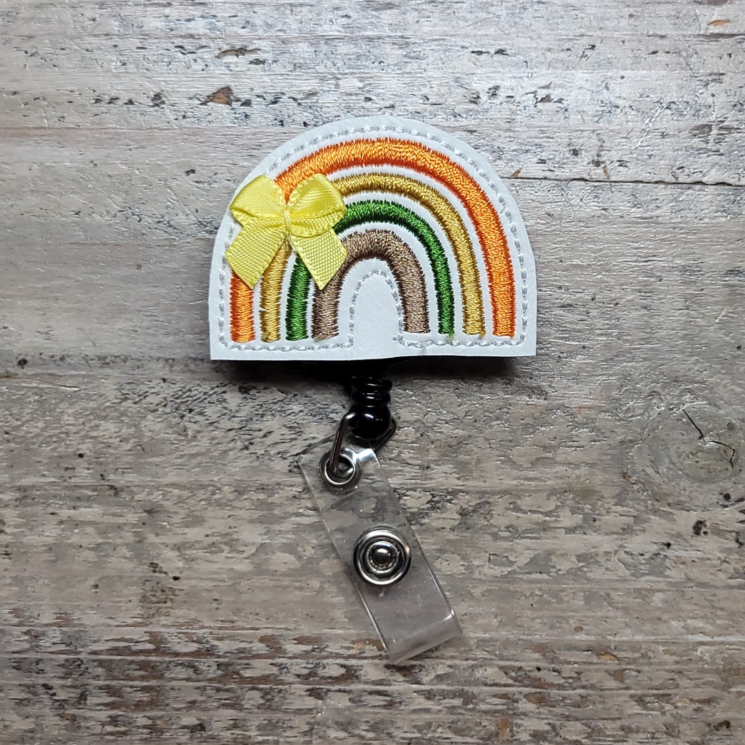 Fall Rainbows Summer Rainbow Badges Nurse Badges RN - Etsy