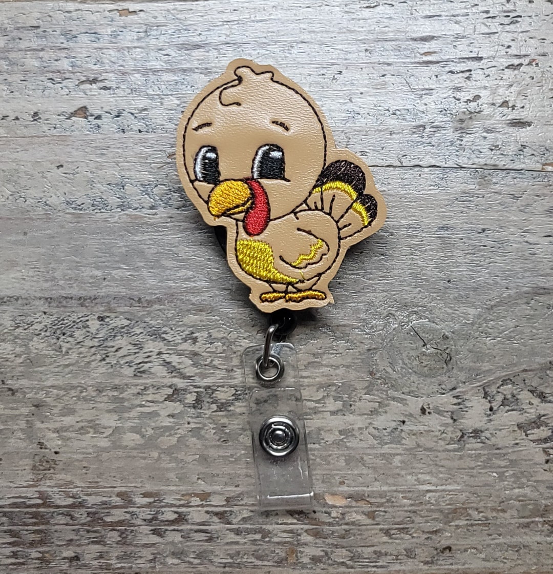 Turkey Cutie Thanksgiving Badge Turkey Badges Medical Badge Reel Nurse ...