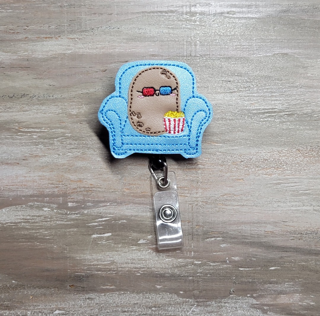 Couch Potato Watches Movie Food Badges Potato Badges Funny Badges Cute ...