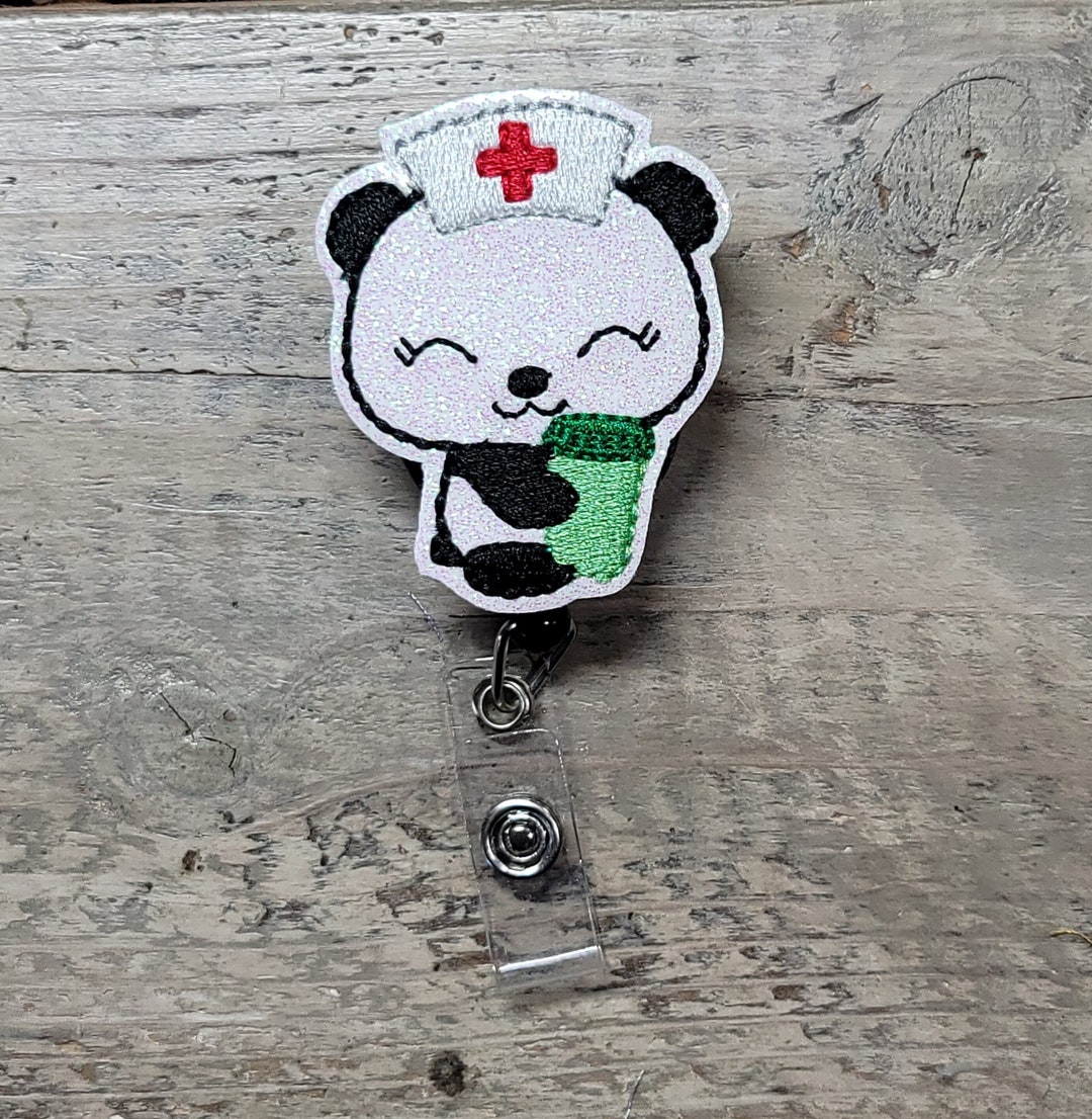 Nurse Panda | Animals | Panda | Coffee | Medical Badges | Nurse Badges ...
