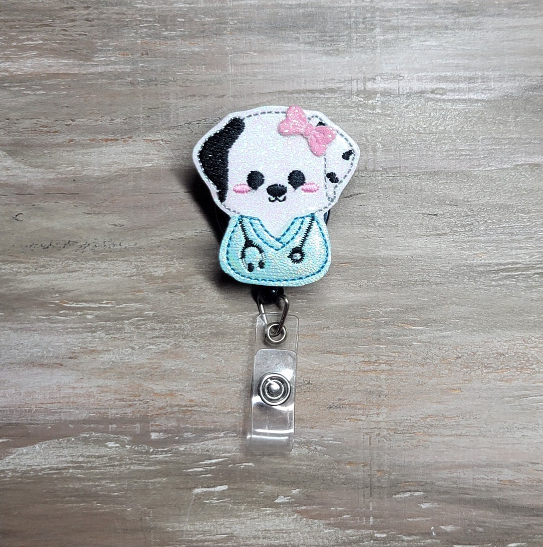 Nurse Dalmatian | Nurse Badges | Nursing Badges | RN Badges | New Grad ...