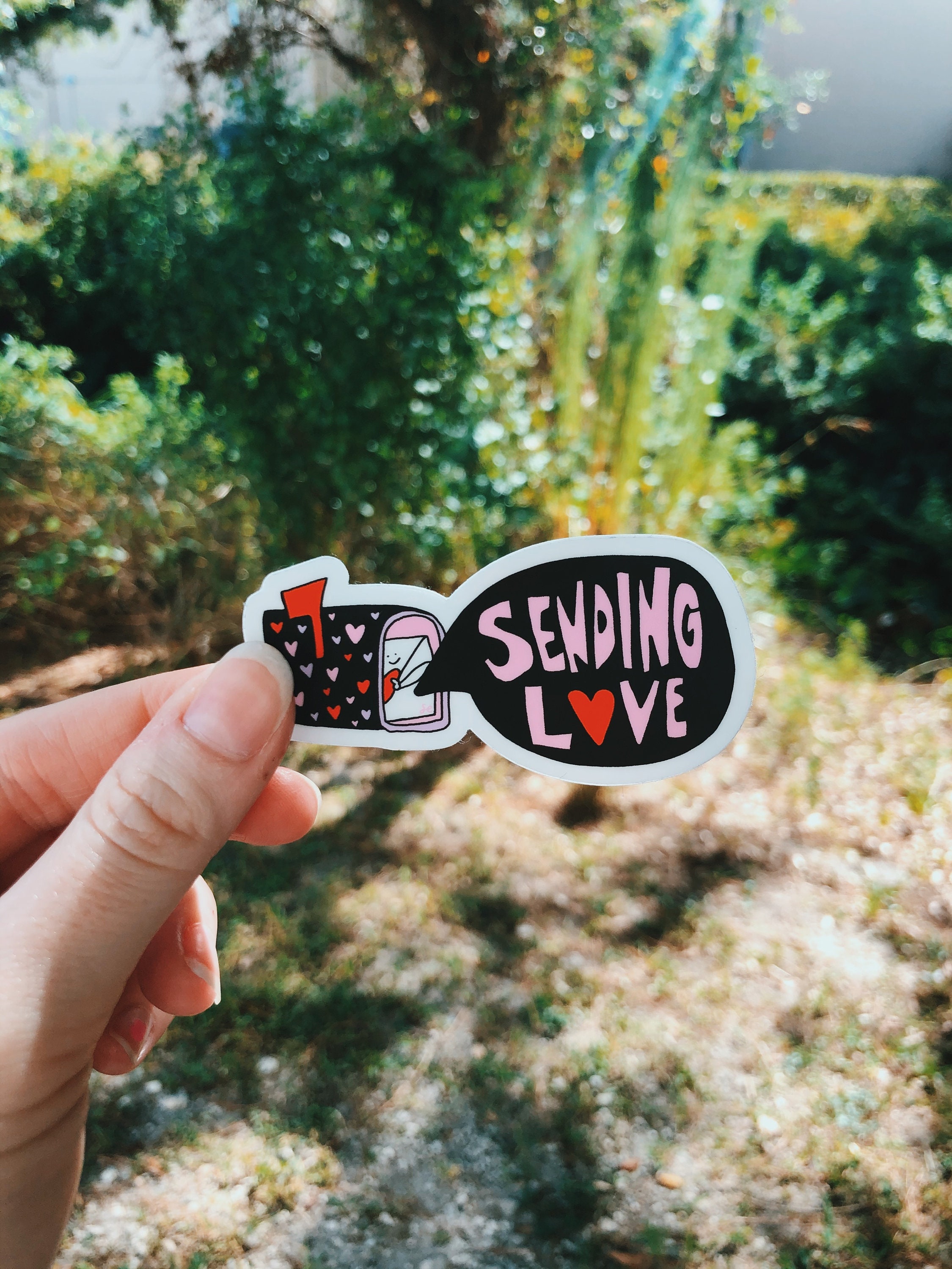 Sending Love Sticker Mailbox Mail Laptop Scrapbooking | Etsy