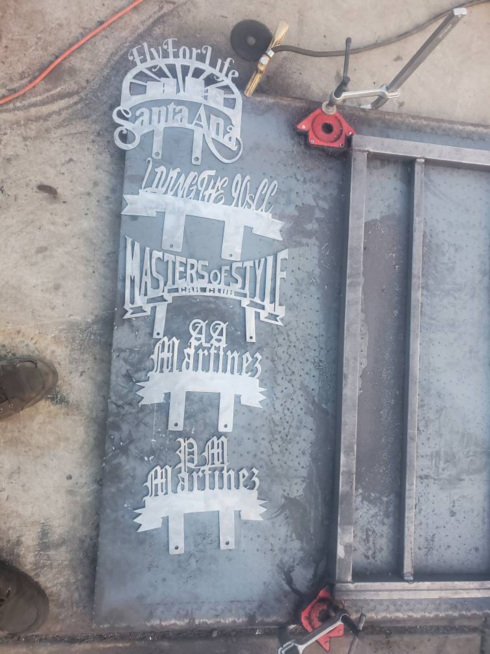 Custom car club plaques lowrider lifted custom business sign | Etsy