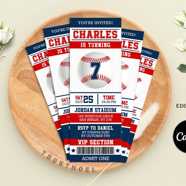 Baseball Invitation - Etsy