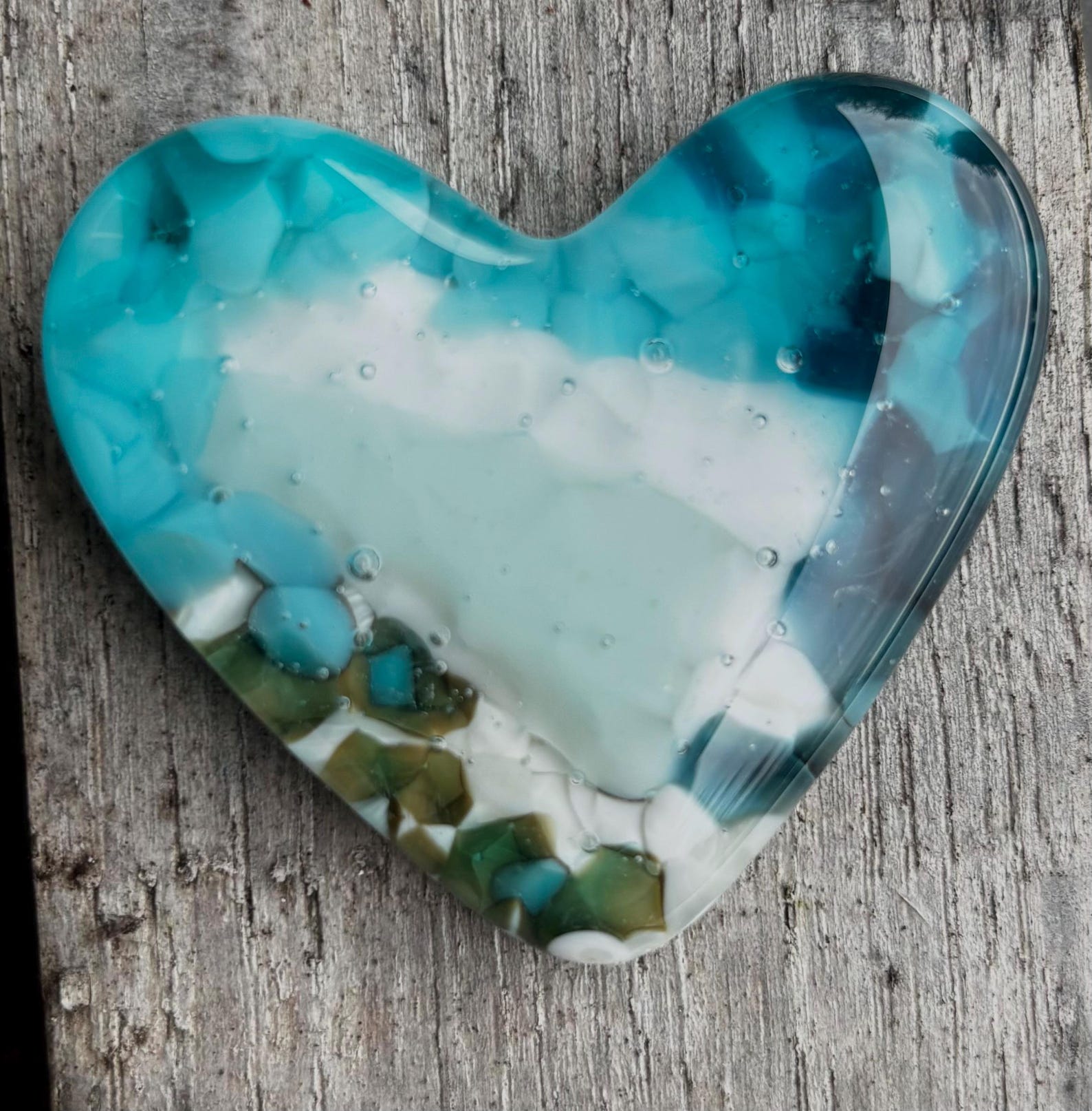 Magnets-hood Canal Cast Glass Hearts - Etsy
