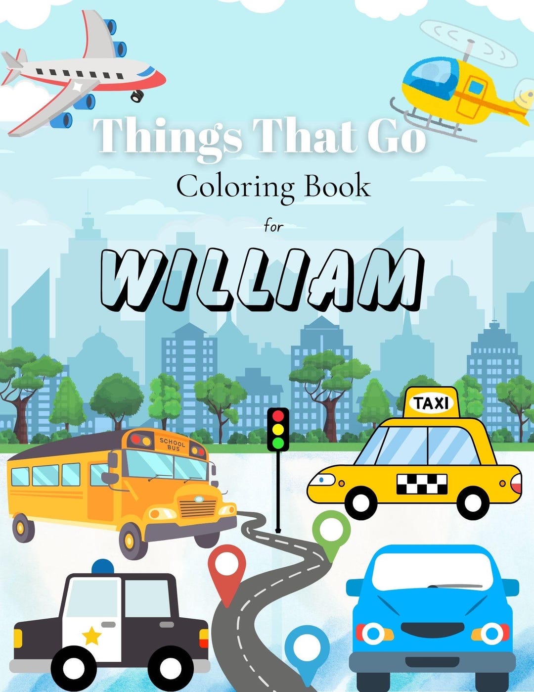 Things That Go Coloring Prints for Kids | Printable | Trucks and Wheels ...