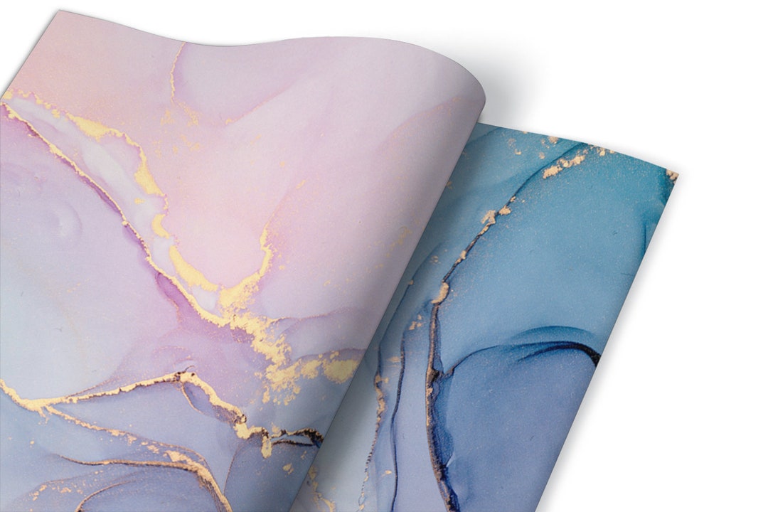 Colorful Marble Decals for Furniture, Pink Veneer for Furniture, Box ...