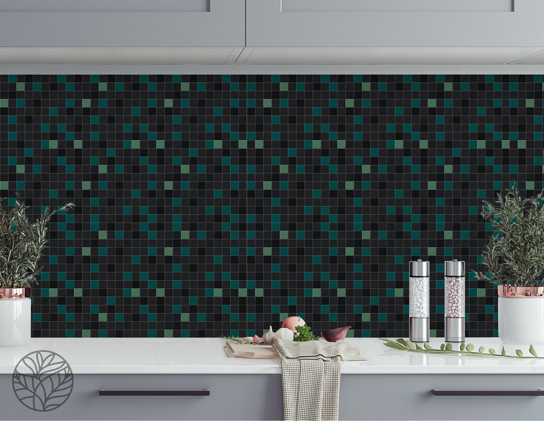 Abstract of Tiles Splashback Sticker #10 - Splashback Stickers - Onyx ...