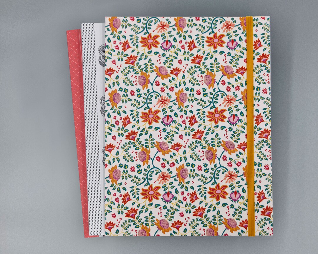 Razai Flower Recycled Journal With Elastic Band | Notebook | Sketchbook ...