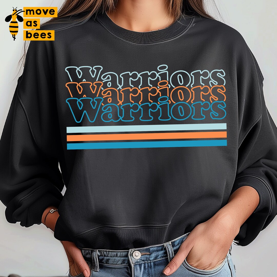 Warriors Svg, Png, Retro Stacked Senior Shirt Svg, Warriors Mascot ...