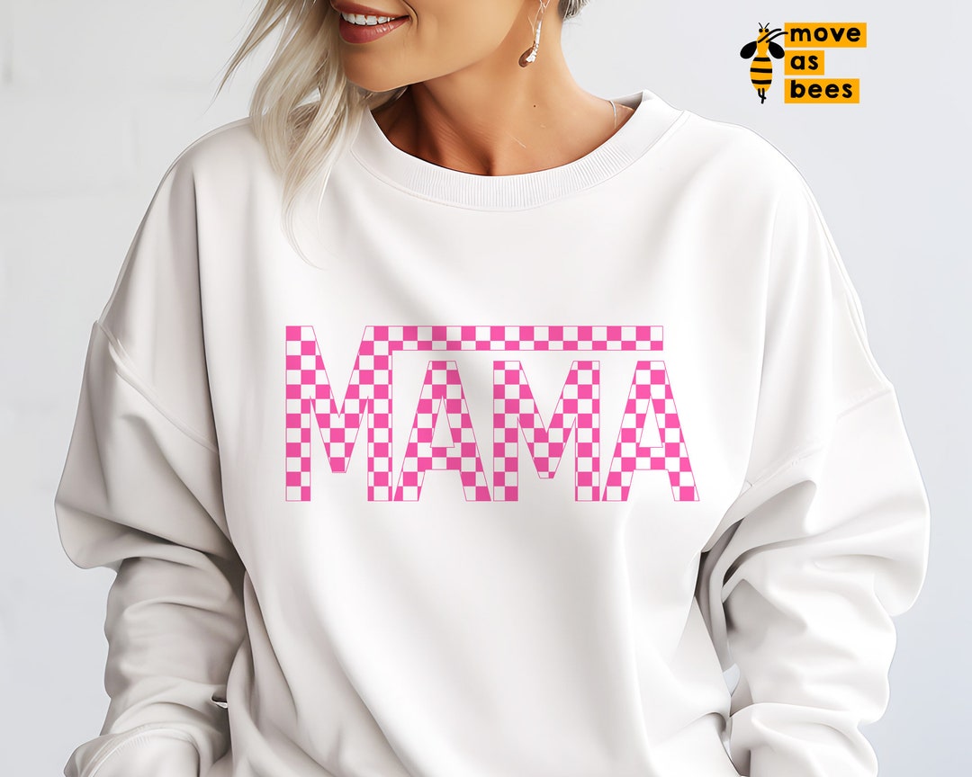 Mama Png, Svg, Pink Checker Mama Svg, Checkered Mama Svg, Mom Shirt Svg ...