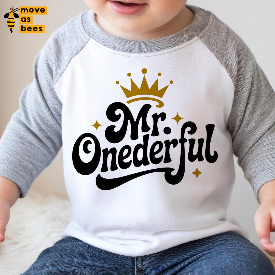 Mr. Onederful Svg, 1st Birthday Boy Svg, Boy Birthday Shirt Svg, First ...