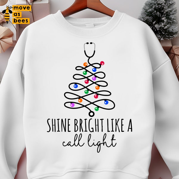 Nurse Christmas Light Svg - Etsy